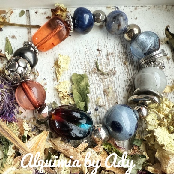 Alquimia | Jewelry | Eclectic Statement Bracelet With Sodalite | Poshmark